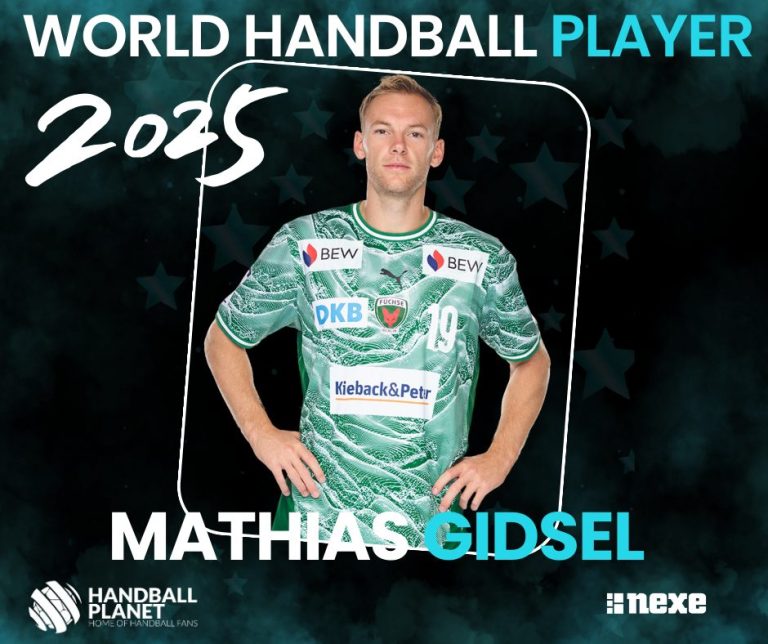 HAT-TRICK! Mathis Gidsel is WORLD HANDBALL PLAYER 2025 by Handball ...